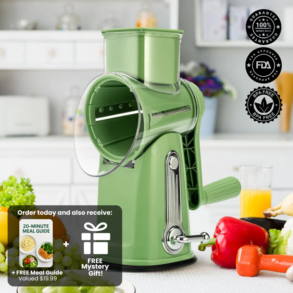 5 in 1 Rotary Cheese Grater Vegetable Slicer – LndmarkClub USA